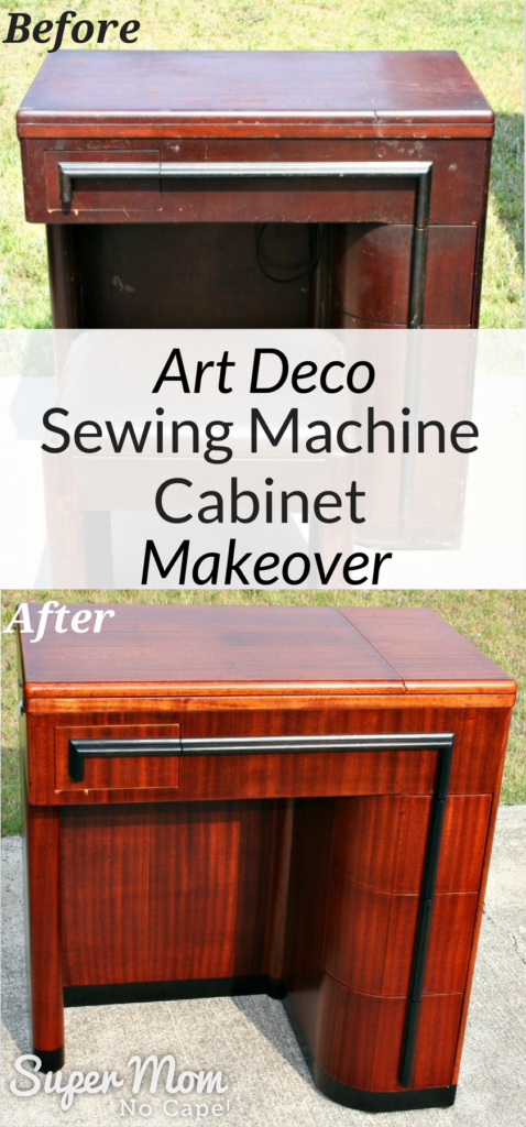 Singer Art Deco Sewing Machine Cabinet Completely Refinished - Super ...
