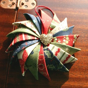 Prairie Point Star Ornament Tutorial - Easy, Elegant Holiday Decoration