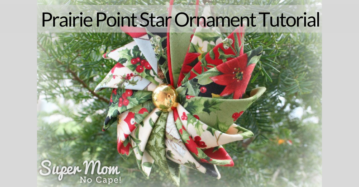 Prairie Point Star Ornament Tutorial - Easy, Elegant Holiday Decoration