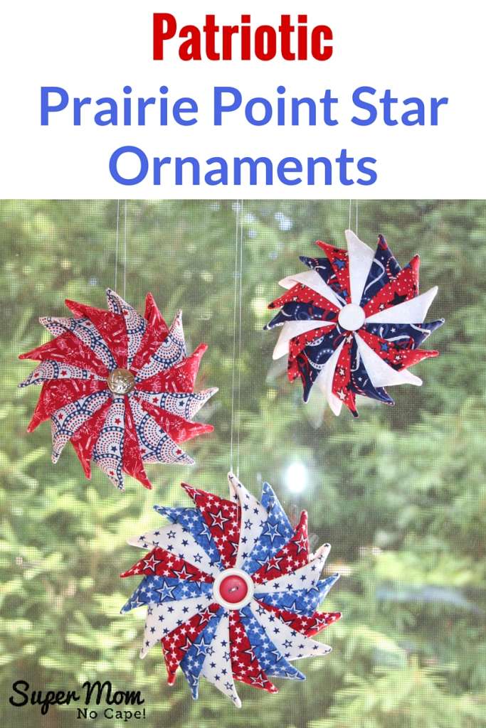 Patriotic Prairie Point Star Ornaments - Easy Step-by-Step Tutorial