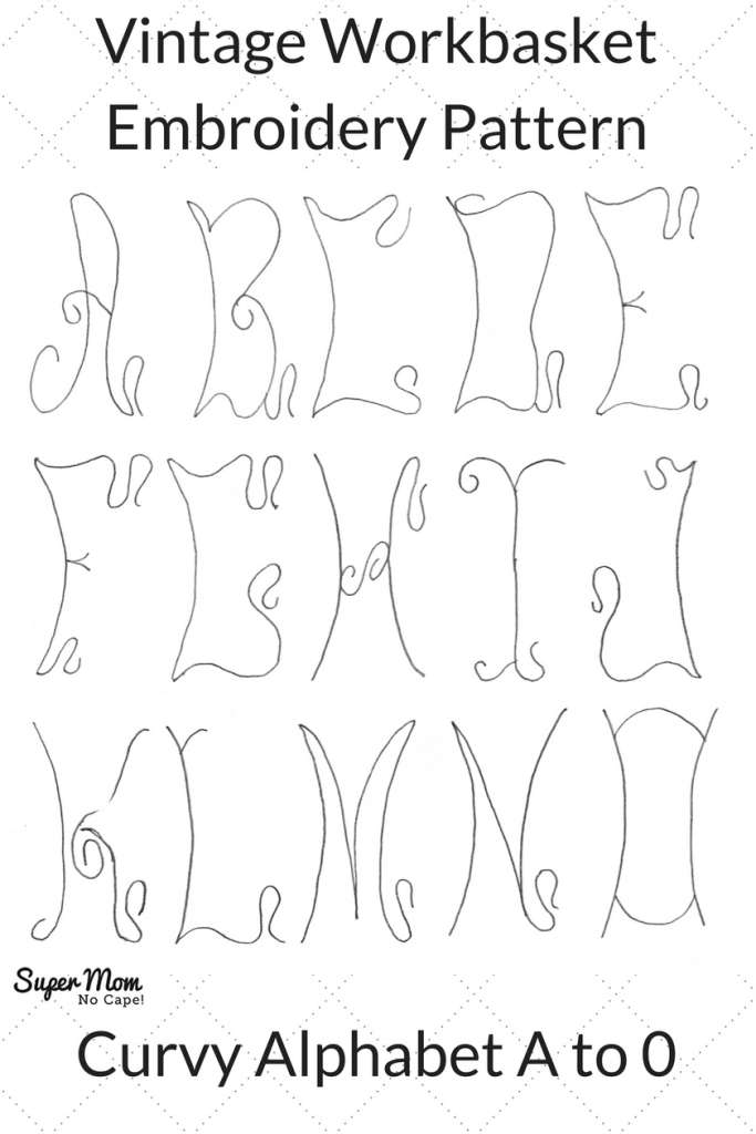 Vintage Embroidery Monday & Stitchery Link Party #72 - Super Mom - No Cape!