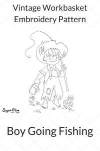 Vintage Embroidery Monday & Stitchery Link Party #76 - Super Mom - No Cape!