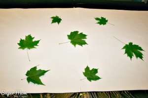 Painted Maple Leaf Table Runner Tutorial - Easy Step-By-Step Instructions