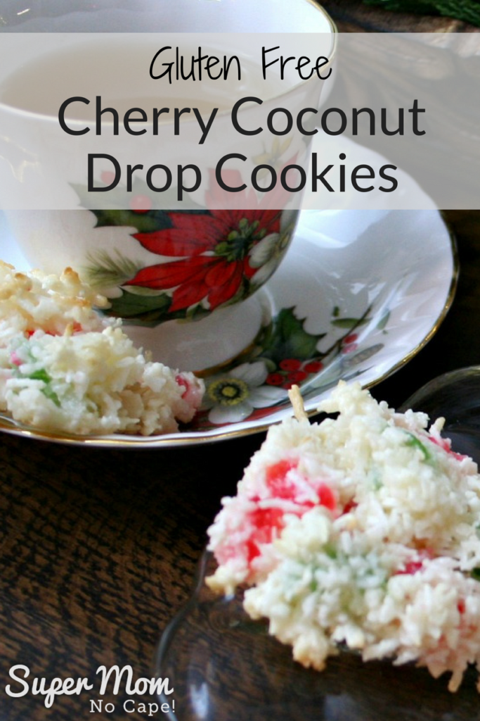 Gluten Free Cherry Coconut Drop Cookies