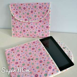 Pretty Tablet Pouch Tutorial - Step-by-Step Easy to Follow Instructions