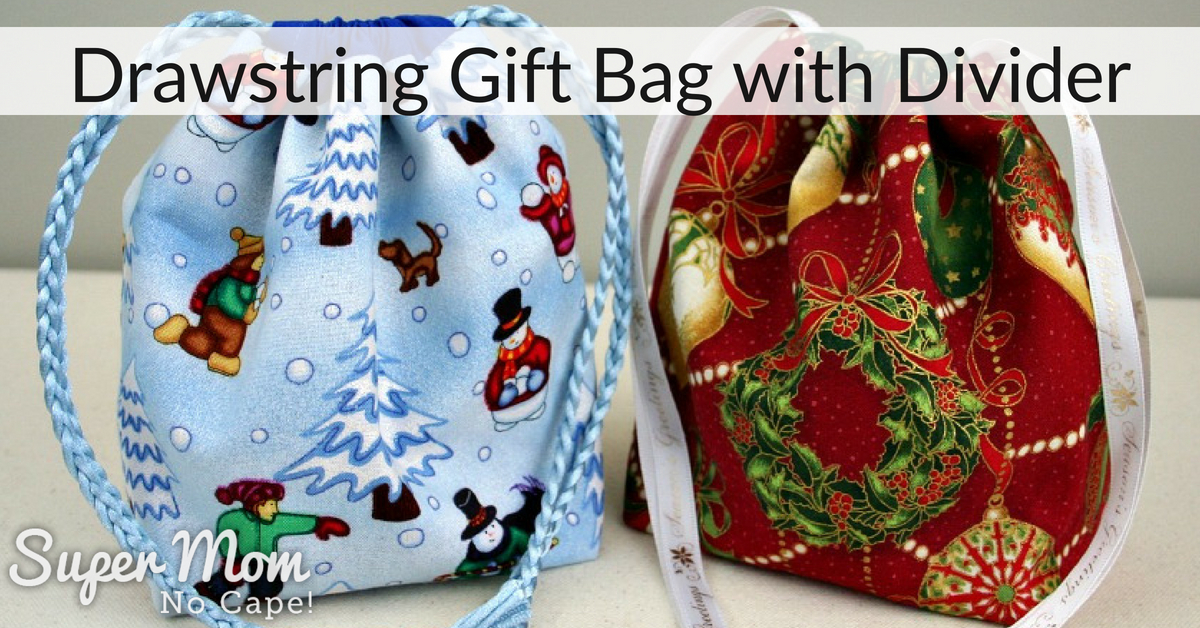 Drawstring Gift Bag with Divider - Helpful Hints