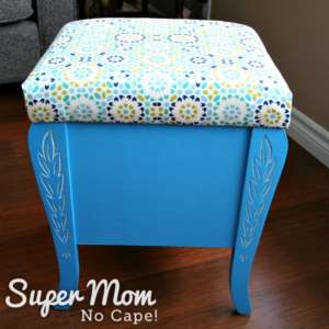 How to Make a Thread Storage Stool - A Thrift Store Upcycle