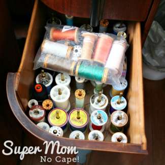 How to Make a Thread Storage Stool - A Thrift Store Upcycle
