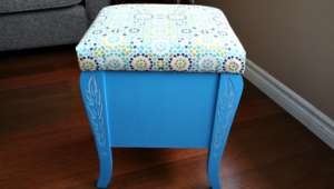 How to Make a Thread Storage Stool - A Thrift Store Upcycle