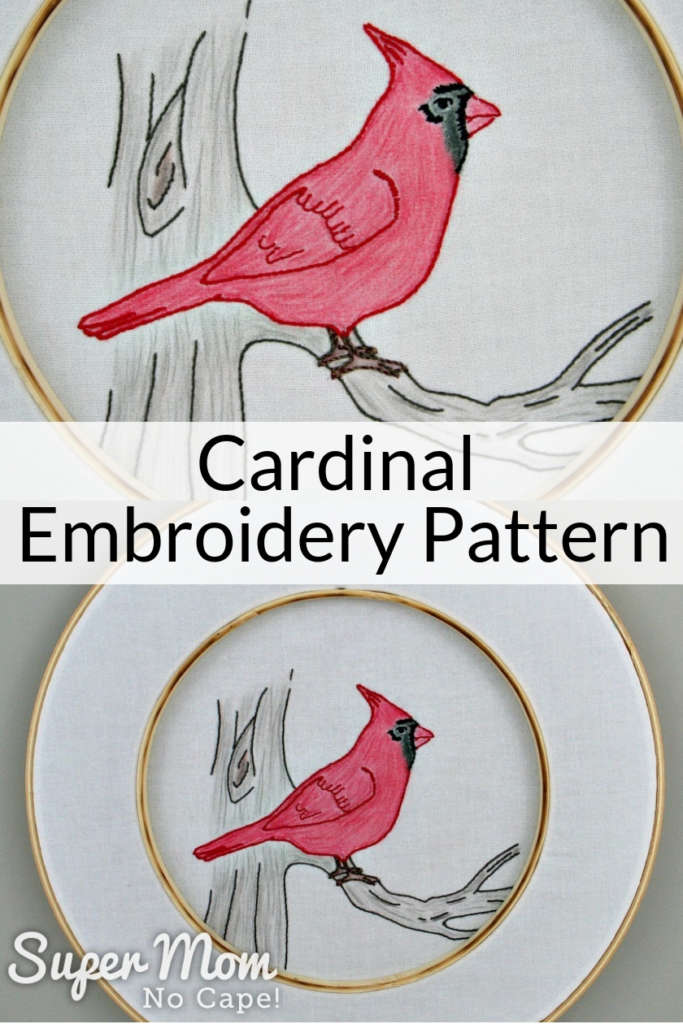 Cardinal Embroidery Pattern - An Easy Stitch Project