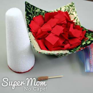 Poke and Push Fabric Christmas Trees Tutorial - Easy No Sew Project