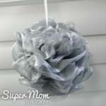How to Fix an Unraveled Shower Puff - Super Mom - No Cape!