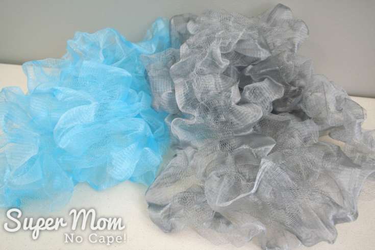 How to Fix an Unraveled Shower Puff - Super Mom - No Cape!