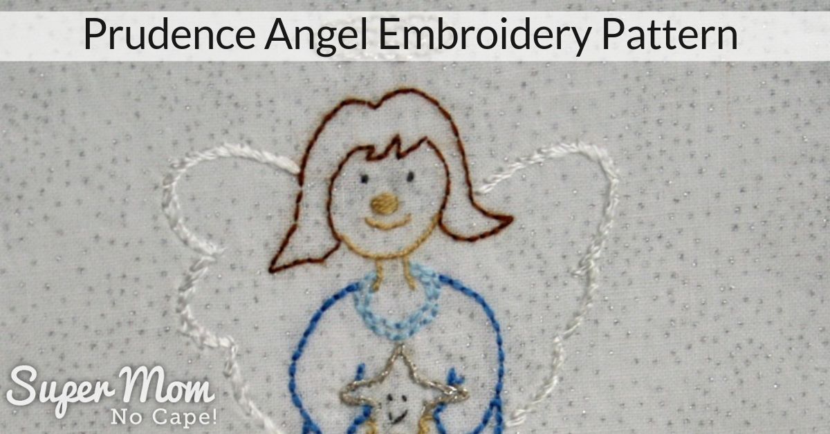 Prudence Angel Embroidery Pattern - Easy to Stitch Pattern