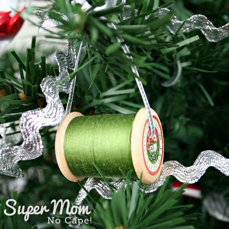 Sewing Themed Christmas Tree - Super Mom - No Cape!
