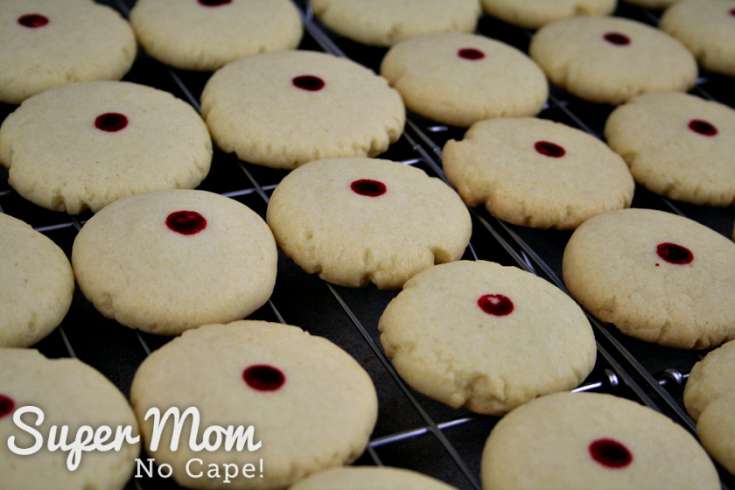 Red Dot Almond Cookies for Chinese New Year - Super Mom - No Cape!