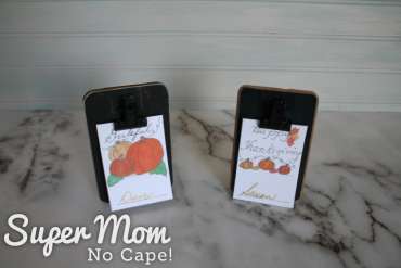 Free Printable Thanksgiving Place Cards - Super Mom - No Cape!