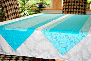 Printable One Hour Table Runner Tutorial PDF Pattern - Super Mom - No Cape!